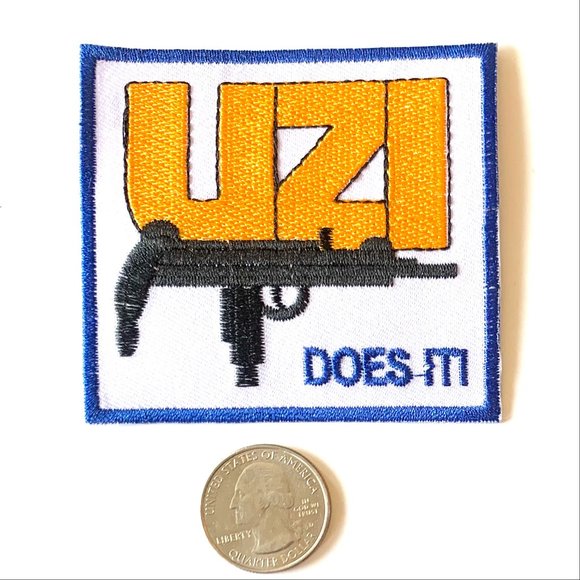 Accessories | Uzi Gun Patch Iron On Automatic Weapon Diy Rights | Poshmark
